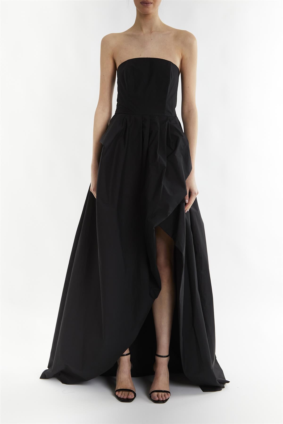 Emma Black Hi-Low Hem Maxi - 6 - True Decadence